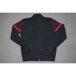 Kiton | Shirts | Kiton Sweater Medium Black Red Full Zip Sweatshirt Long Sleeve Mens | Poshmark
